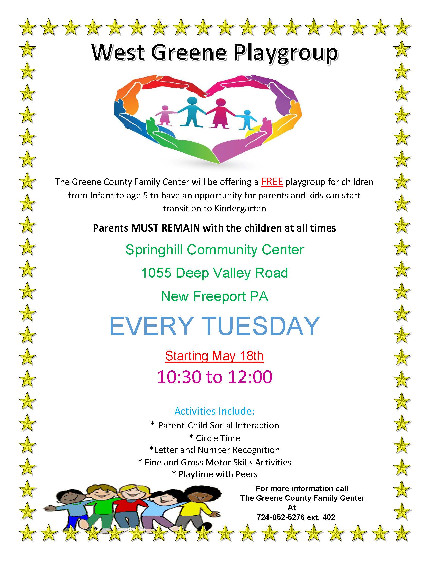 Free play group for children