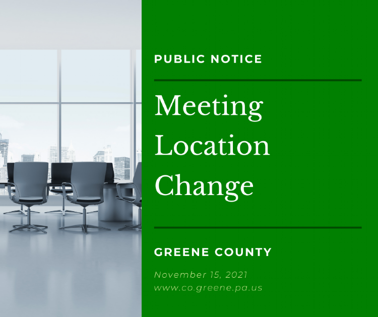 Public Notice: Meeting Location Change
